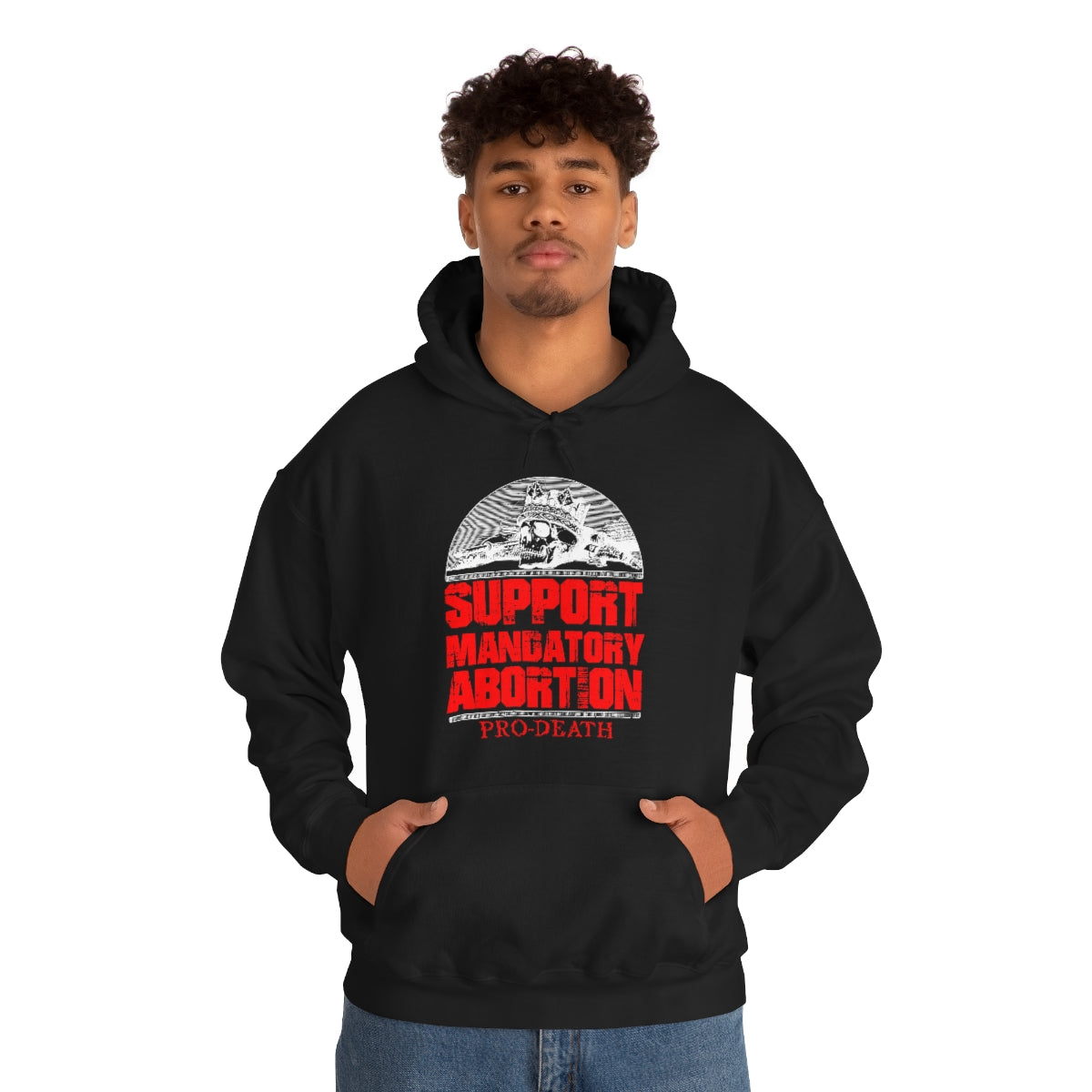 Pro-Death Support Mandatory Abortion Hoodie – Left Hand Craft