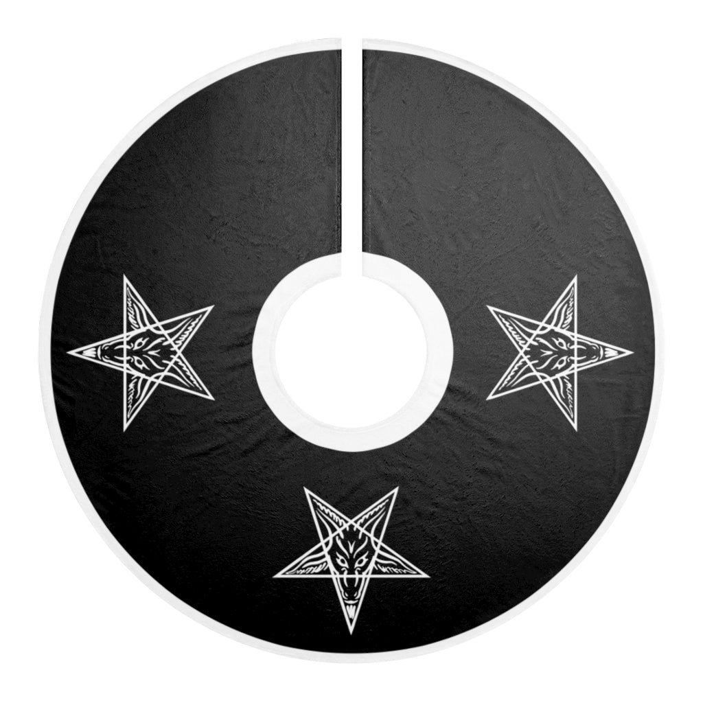 Baphomet Black Holiday Tree Skirts – Left Hand Craft