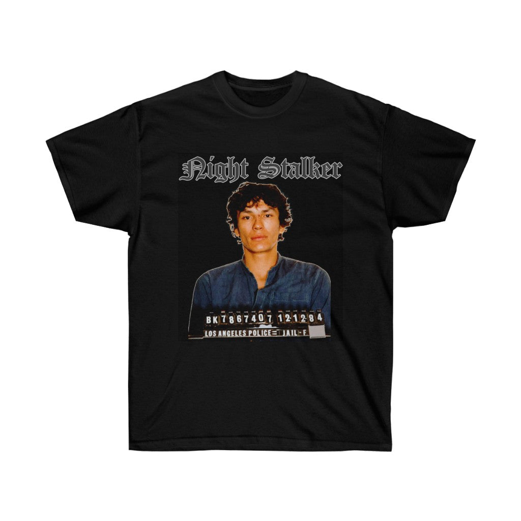 Night Stalker - Richard Ramirez - Serial Killer Ultra Cotton Tee – Left ...